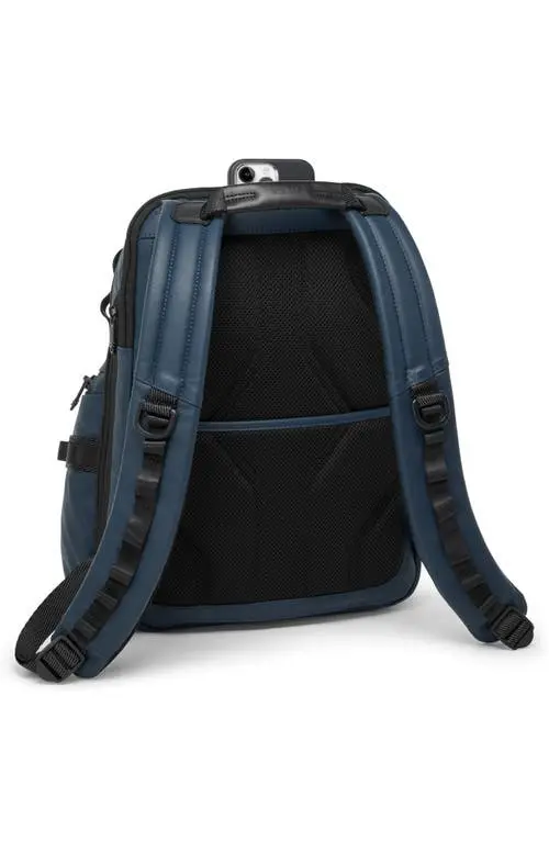 Tumi Alpha Bravo Navigation Backpack - Navy Coated Canvas - 30